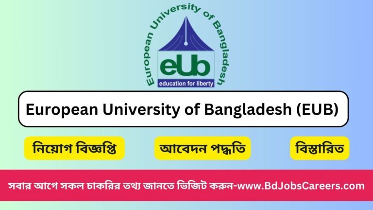 European University of Bangladesh (EUB) Job Circular 2025 - BD Jobs Careers